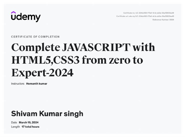 Shivam Certificate3 | PDF