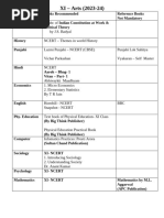 Class 11 Book List 22-23 | PDF | Science