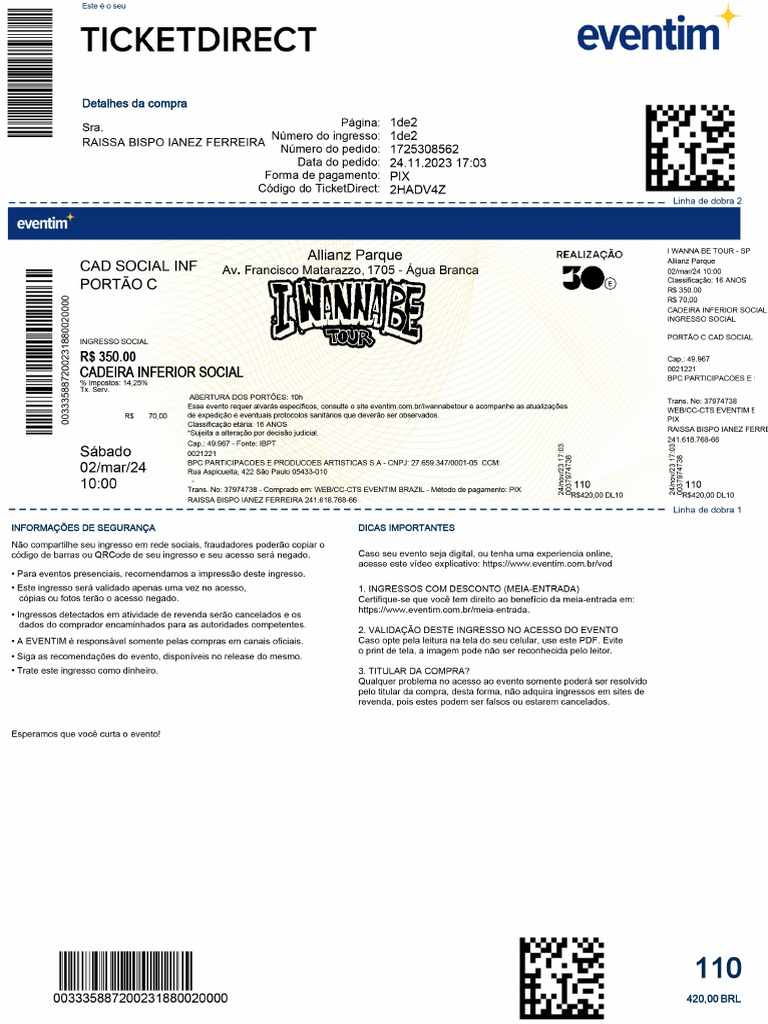 Ticketdirect 1725308562 | PDF