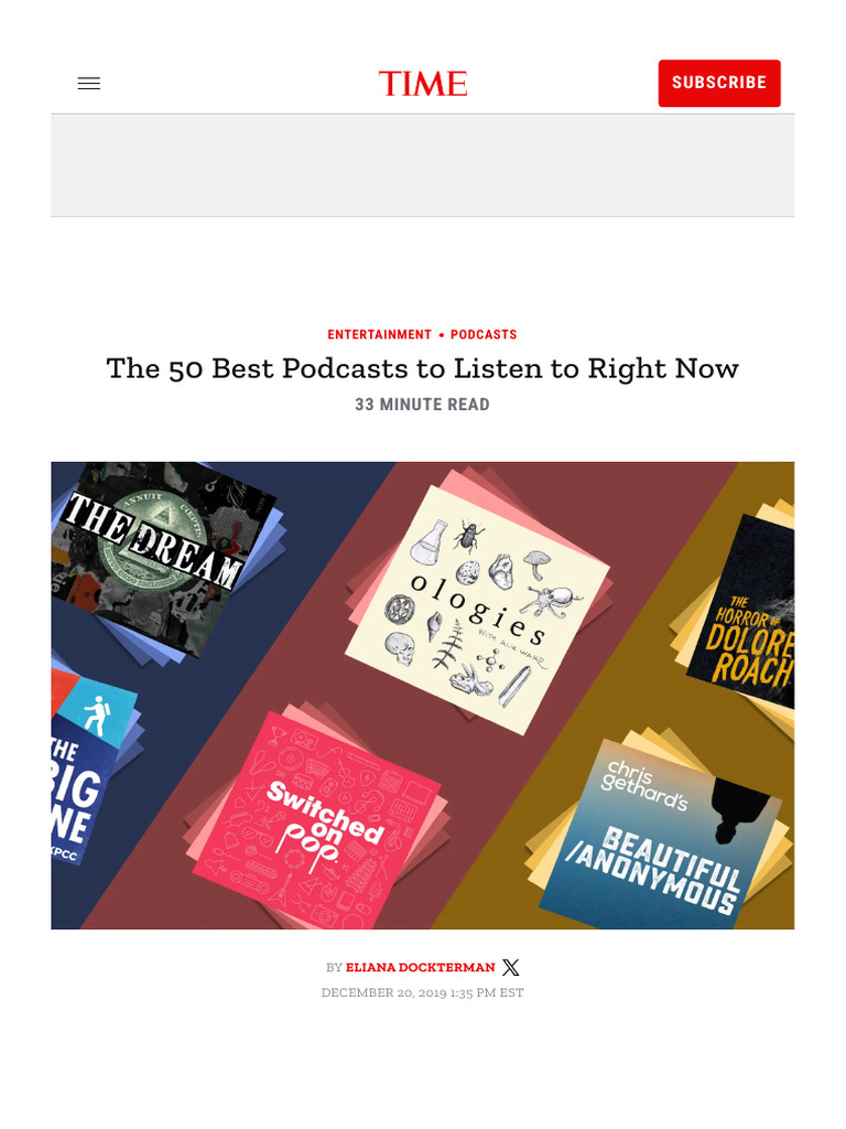 The 50 Best Podcasts To Listen To Now - TIME | PDF