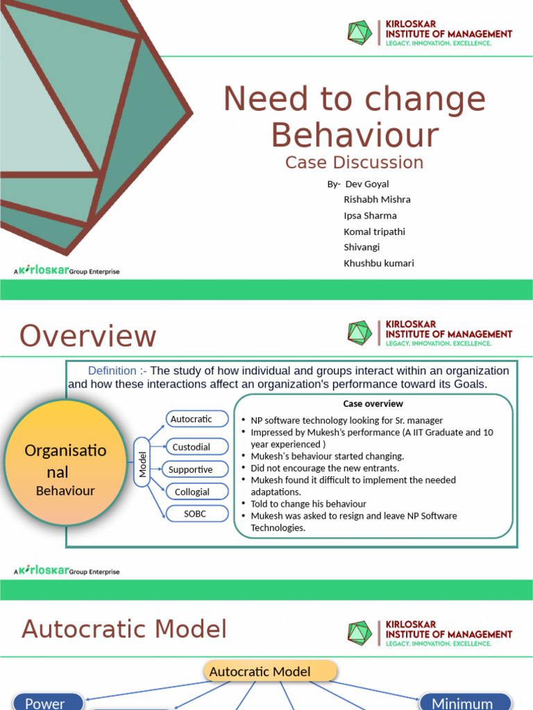 ob ppt | PDF | Organizational Behavior | Psychology