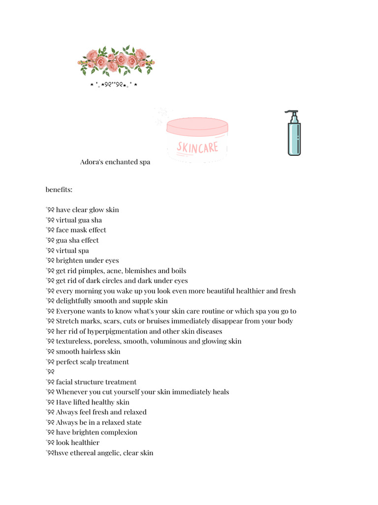 Spa Treatment JJKKKK | PDF