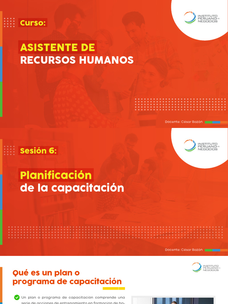 ASISTENTE RR - HH - SESION 6-Ipn | PDF | Planificación | Maestros