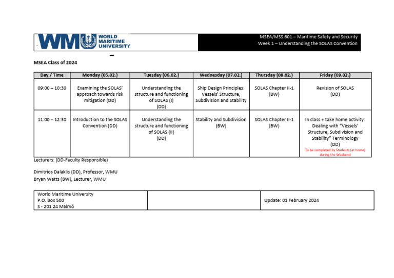MSS 601 Course - Plan - 2024 - Week - 1 | PDF