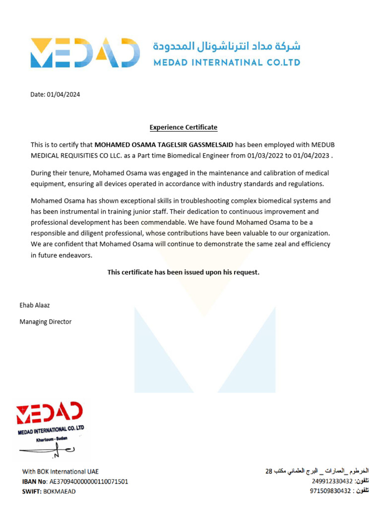 MEDAD International | PDF