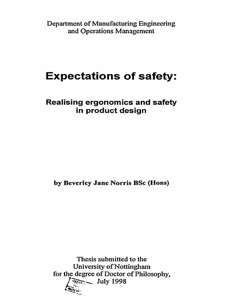 Realising ergonomics and safety | PDF | Human Factors And Ergonomics ...