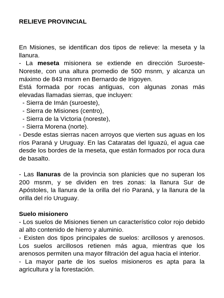 MISIONES | PDF | Clima | Agua