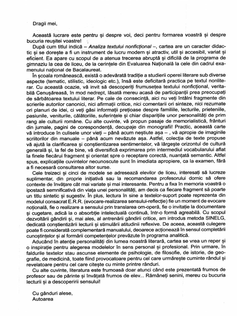 Romana 10 Text Nonfictional | PDF