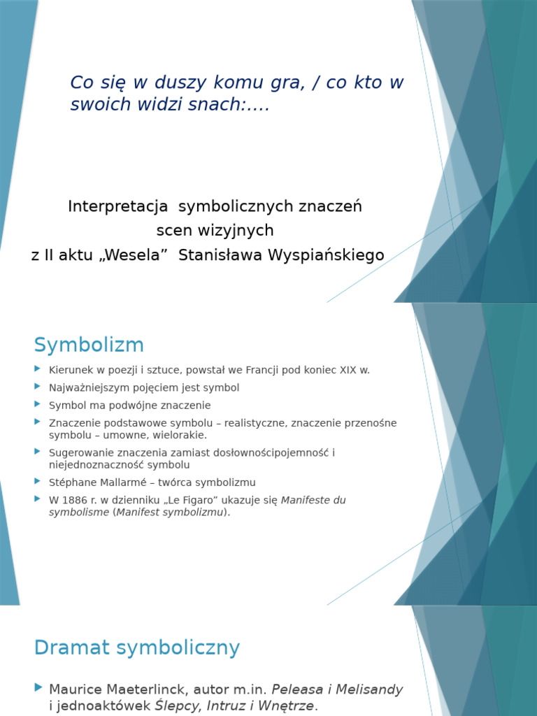 Symbolizm W Weselu | PDF