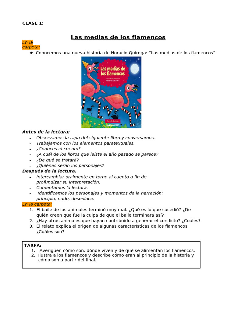 LAS MEDIAS DE LOS FLAMENCOS | PDF