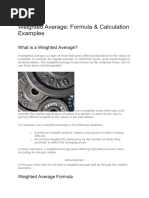 Understanding the Weighted Mean Formula | PDF | Teaching Methods ...