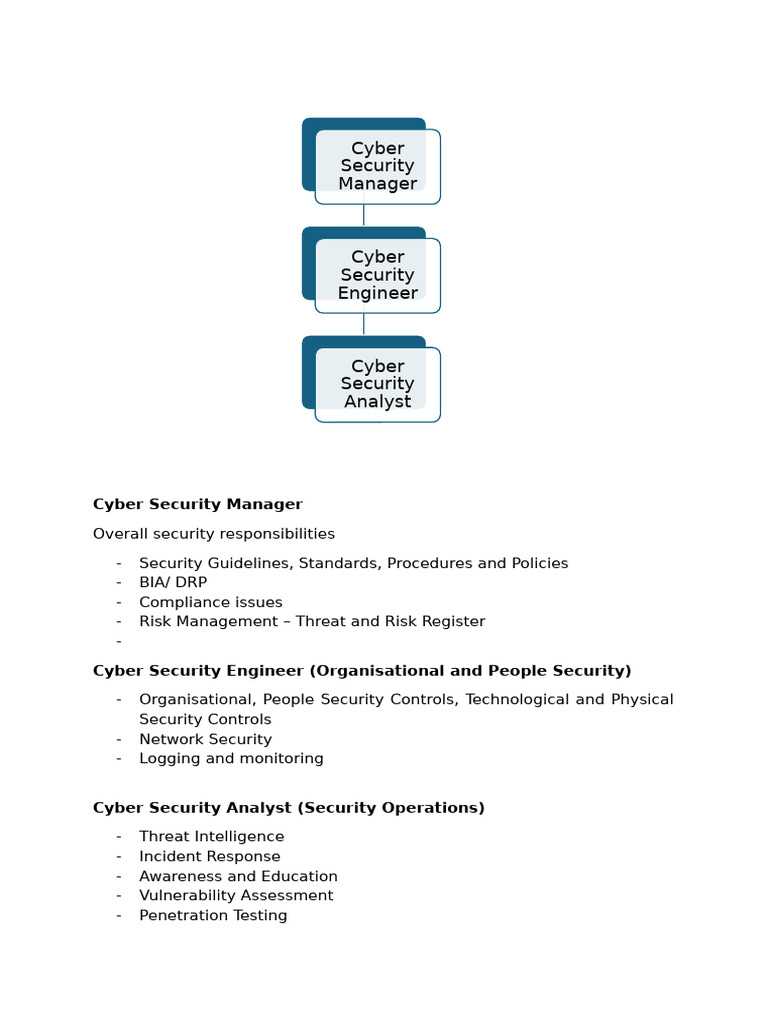 Cyber Security Draft Organogram | PDF