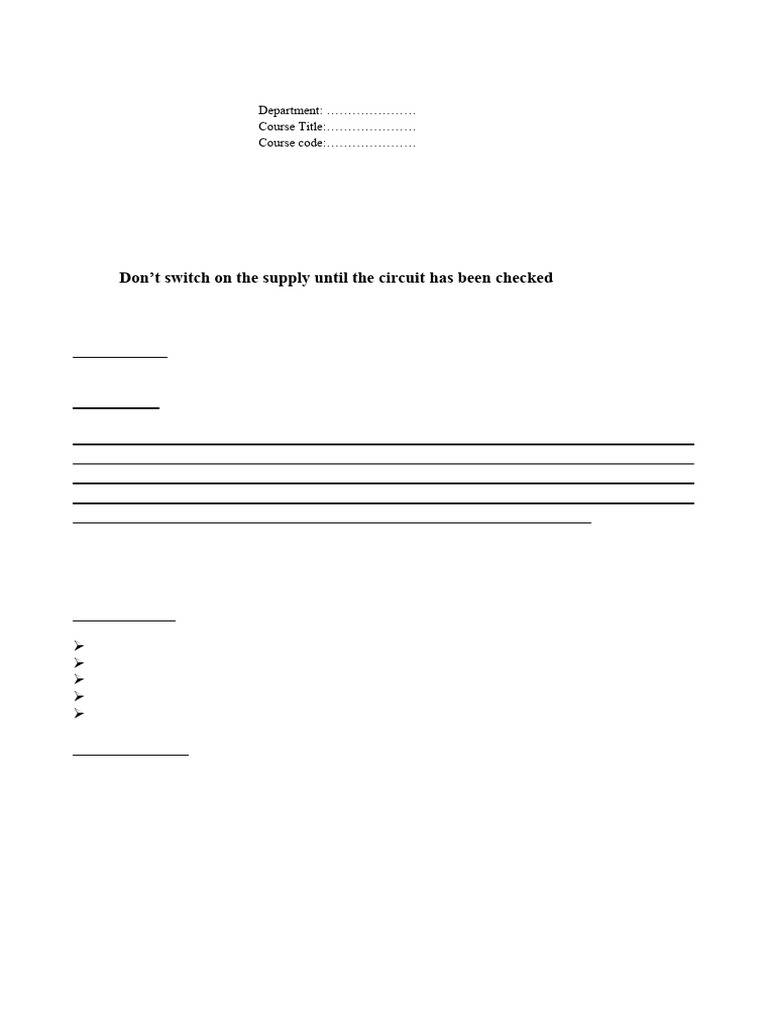 EXP3 | PDF | Electrical Network | Voltage