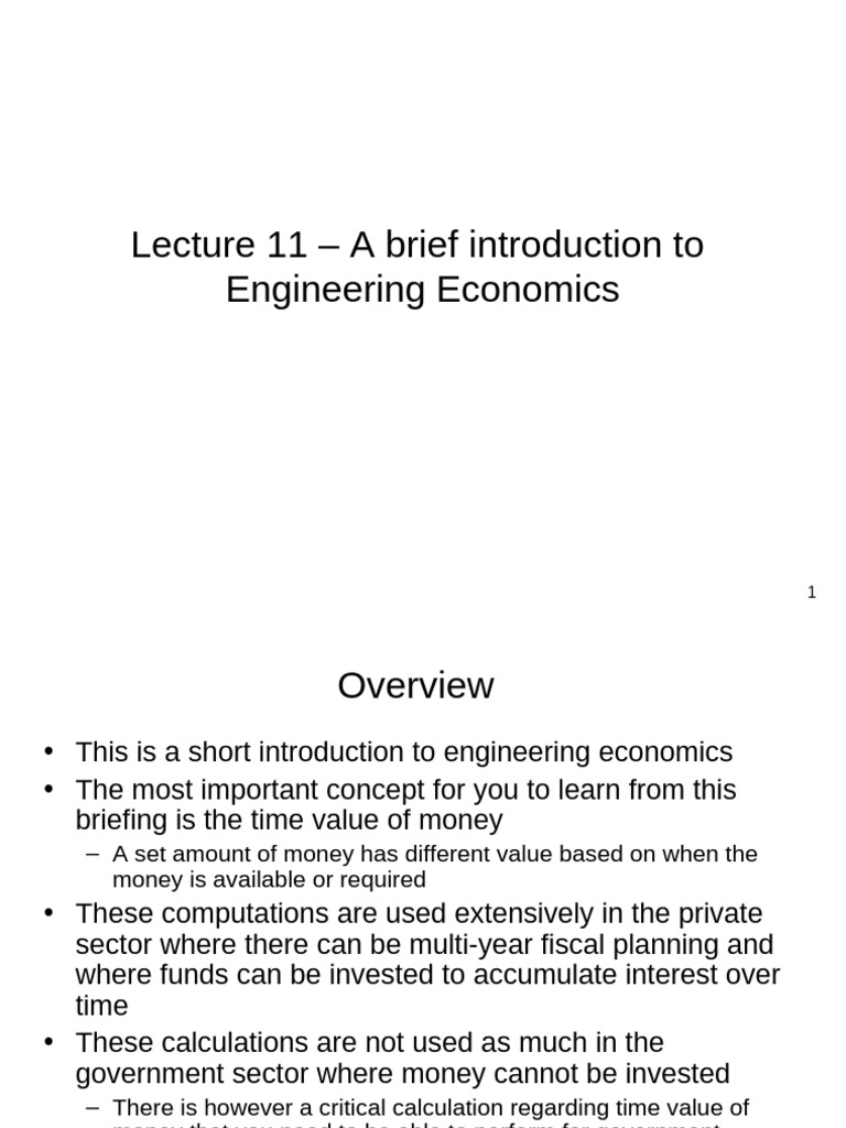 Introduction to Engineering Economics | PDF | Interest | Compound Interest