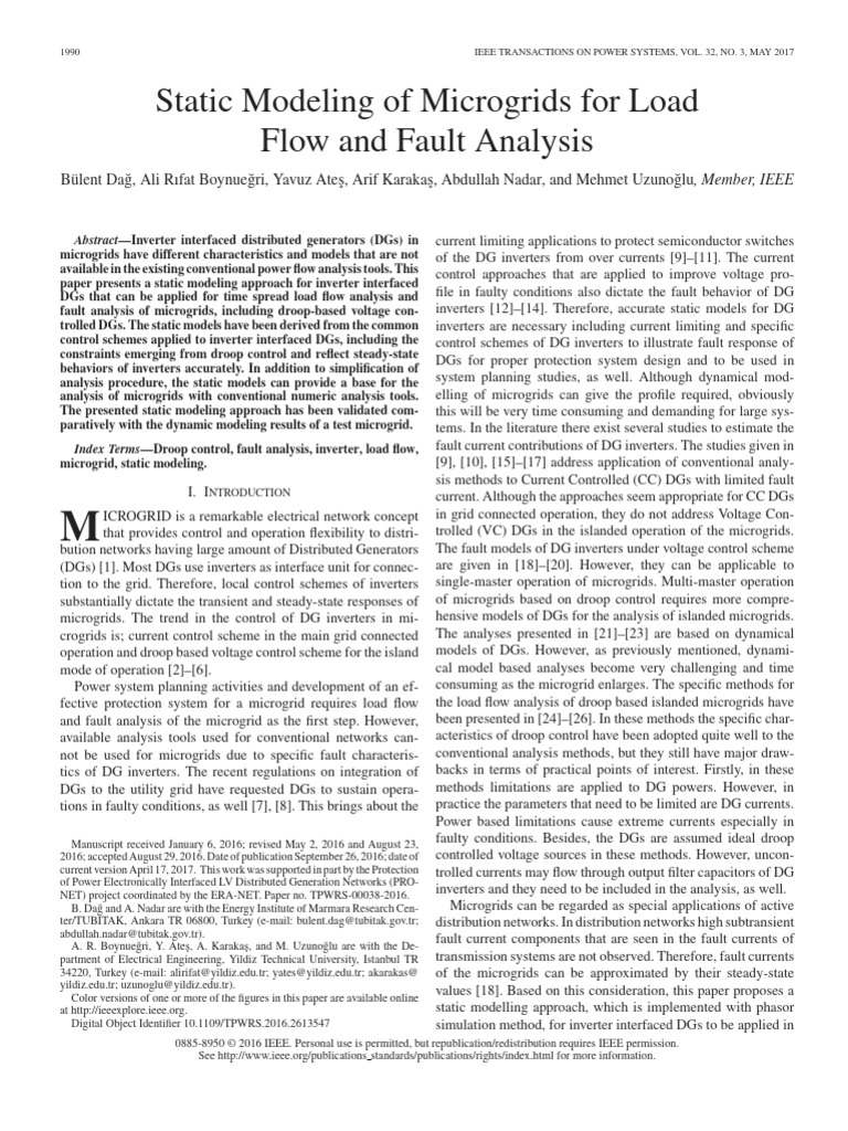Static_Modeling_of_Microgrids_for_Load_F | PDF | Power Inverter ...