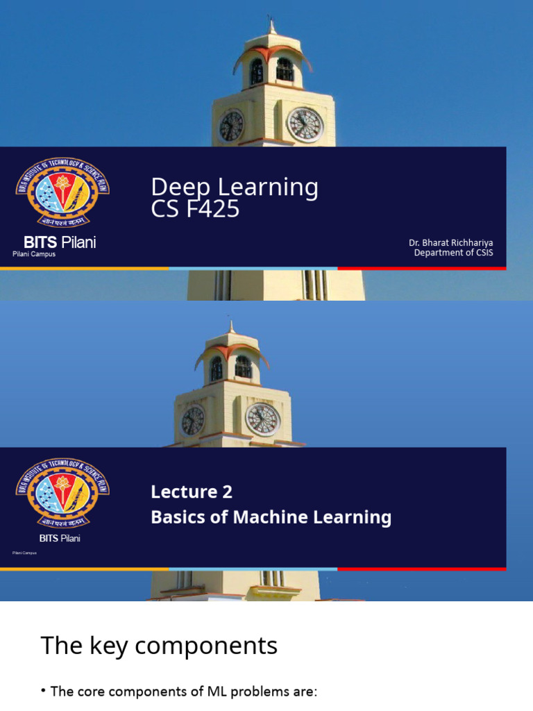 Lec 2 Basics of Machine Learning | PDF | Statistical Classification | Loss Function