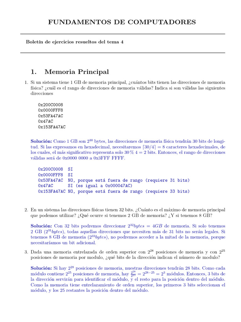 boletin_tema4 | PDF | Poco | Caché (Computación)
