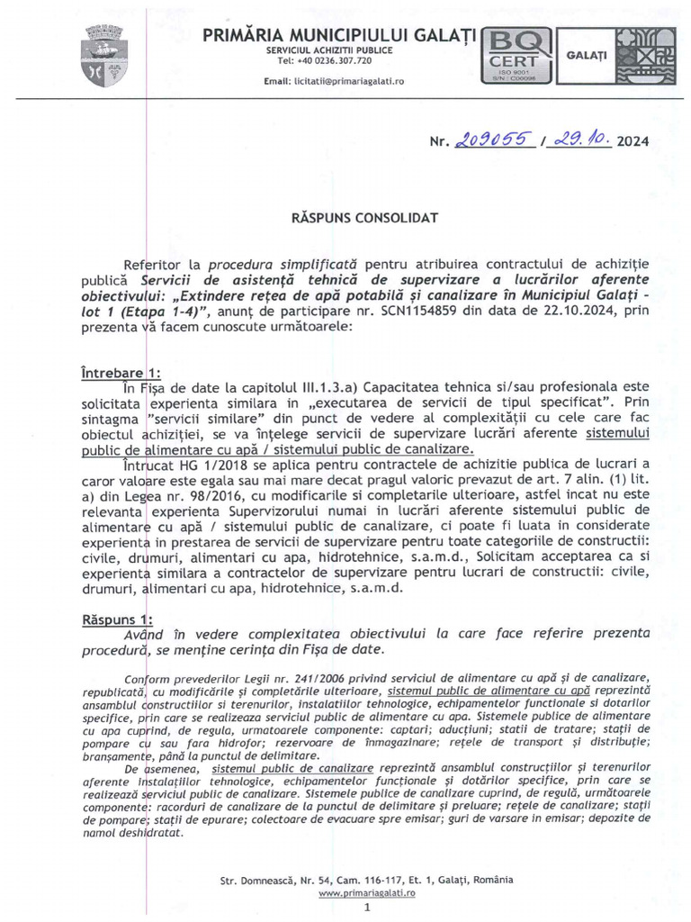 Raspuns Consolidat | PDF