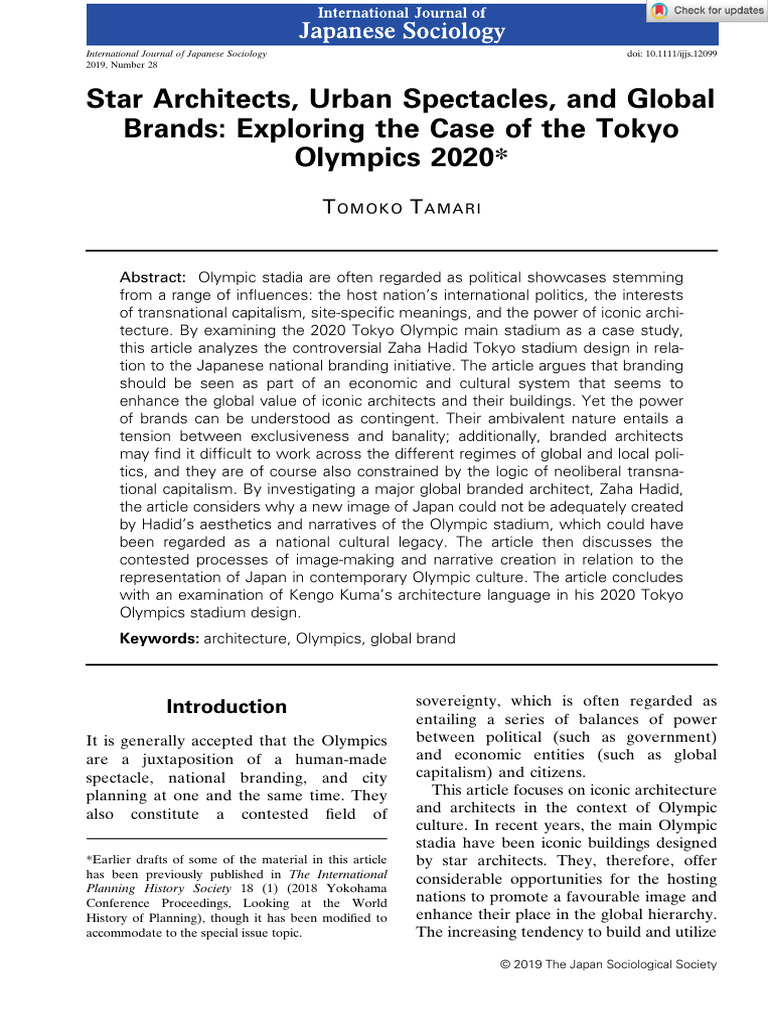 Tomoko Tamari - Star Architects | PDF | Brand