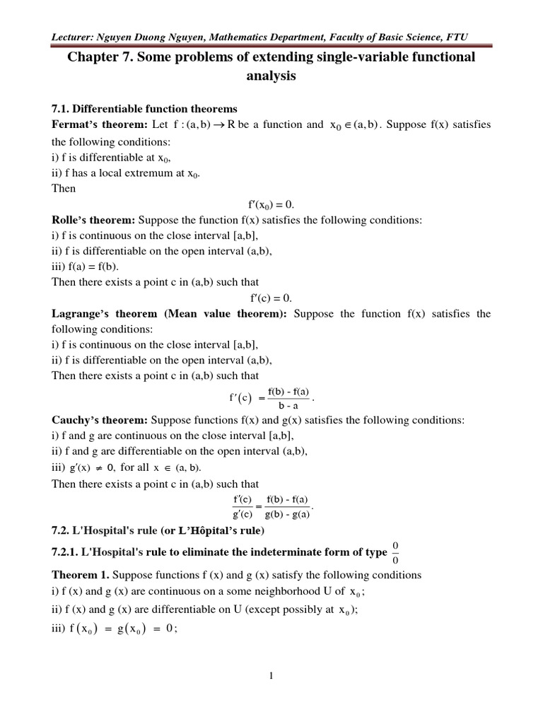 Chapter 7_TCC | PDF | Integral | Analysis