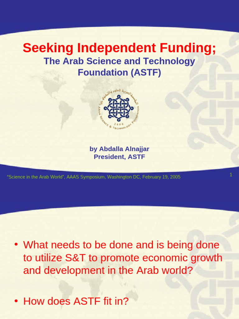 Arab Science and Technology Foundation | PDF | Science | Non ...