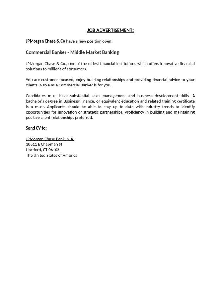 Job Advertisement & Cover Letter | PDF | Business | Economies