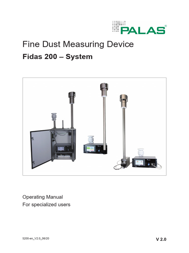 Fidas 200 Series | PDF | Particulates | Humidity