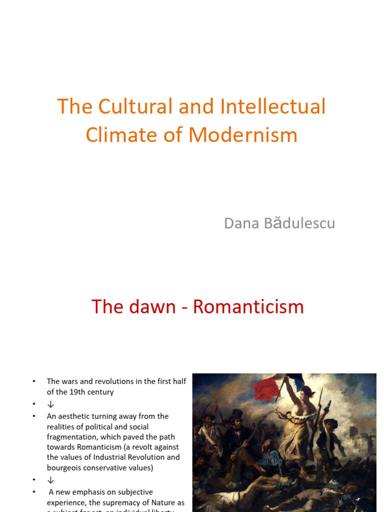 LECTURE 2 The Cultural and Intellectual Climate of Modernism | PDF ...
