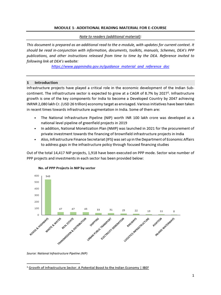 PPP_E_course | PDF | Public–Private Partnership | Infrastructure