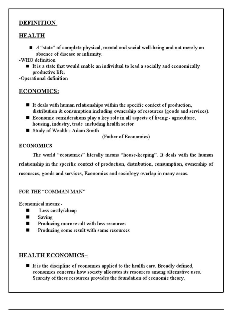 Health Economics for Hospital Admin Students | PDF | Economics | Demand