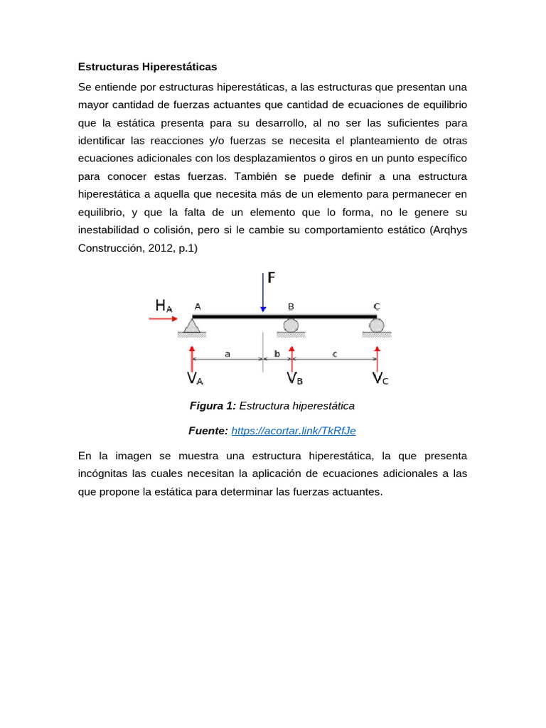 Estructuras Hiperestáticas | PDF | Mecánica | Física Aplicada e Interdisciplinaria