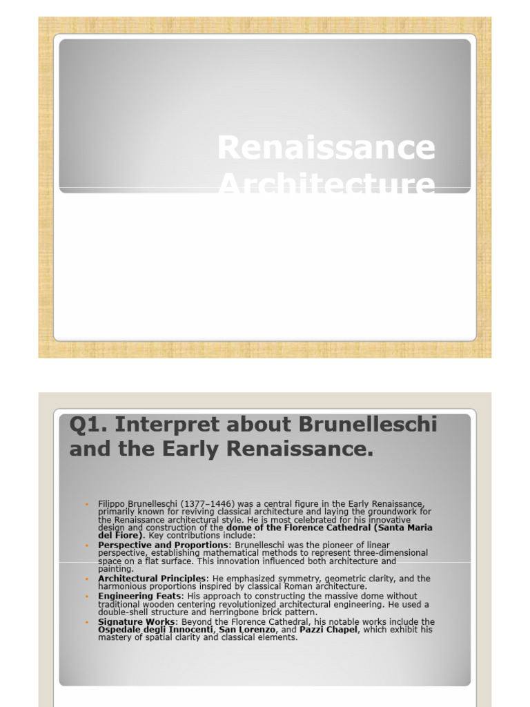 3 assisment | PDF | Renaissance | Architectural Design 3 assisment | PDF | Renaissance | Architectural Design