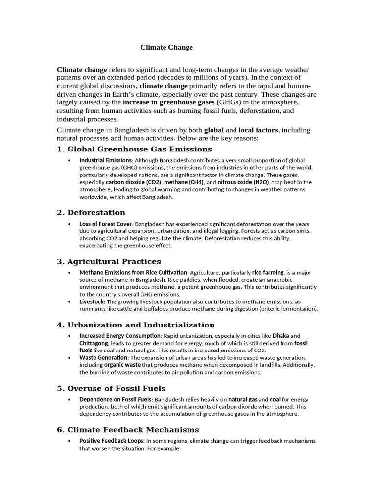 Climate Change Pdf Greenhouse Gas Climate Change