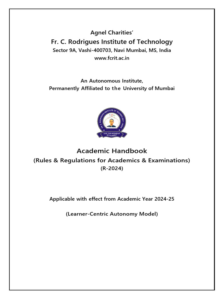 Academic_Handbook | PDF | Academic Degree | Bachelor's Degree