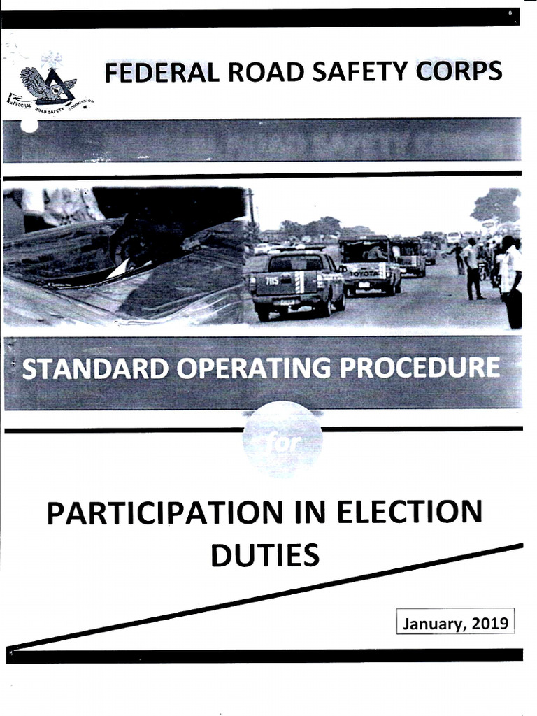 CORRECTED AND APPROVED SOP ON ELECTION DUTIES IN FRSC | PDF