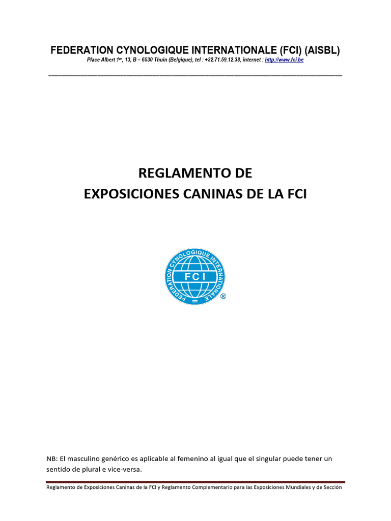 EXP REG Es | PDF | Razas de perros | Juez