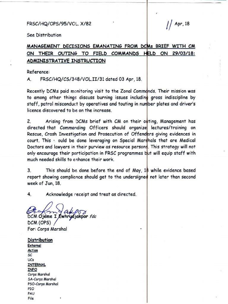 Management Decisions Emanating From Dcms Brief With CM On Their | PDF