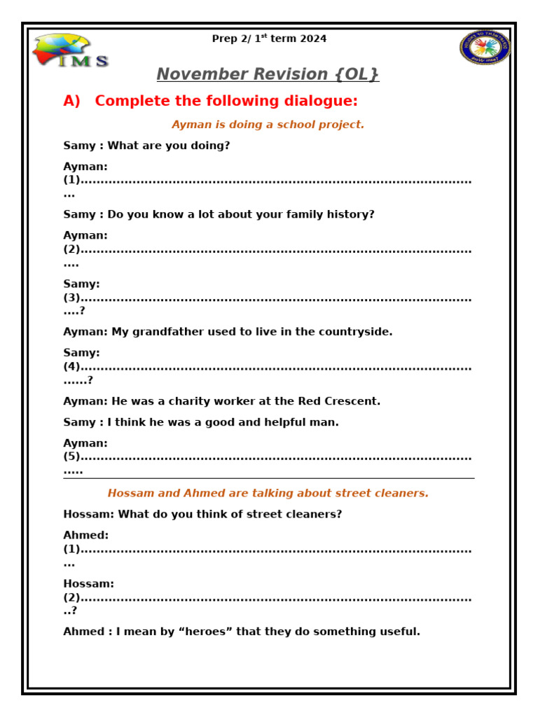 November Revision OL Prep2 | PDF