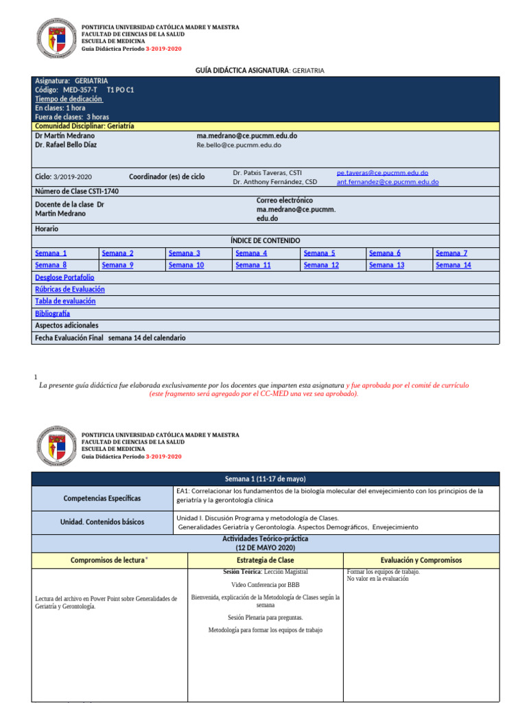 Guia Didactica Final Medrano Bello | PDF | Plan de estudios | Evaluación