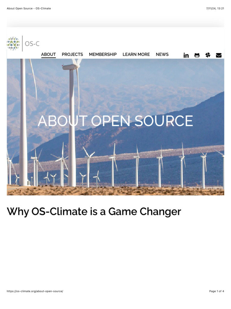 About Open Source - OS-Climate | PDF | Open Source | Trademark
