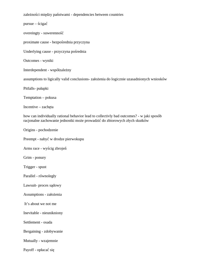 glossary | PDF | International Relations | Global Politics