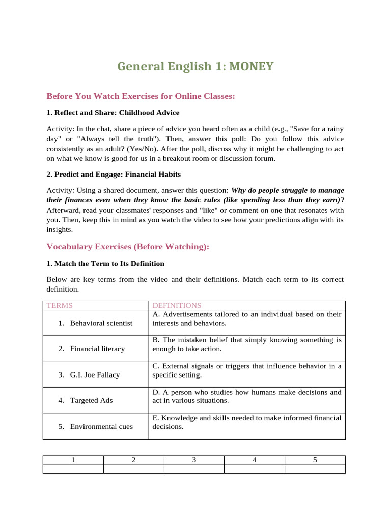 Financial Literacy and Behavior Change | PDF | Financial Literacy ...