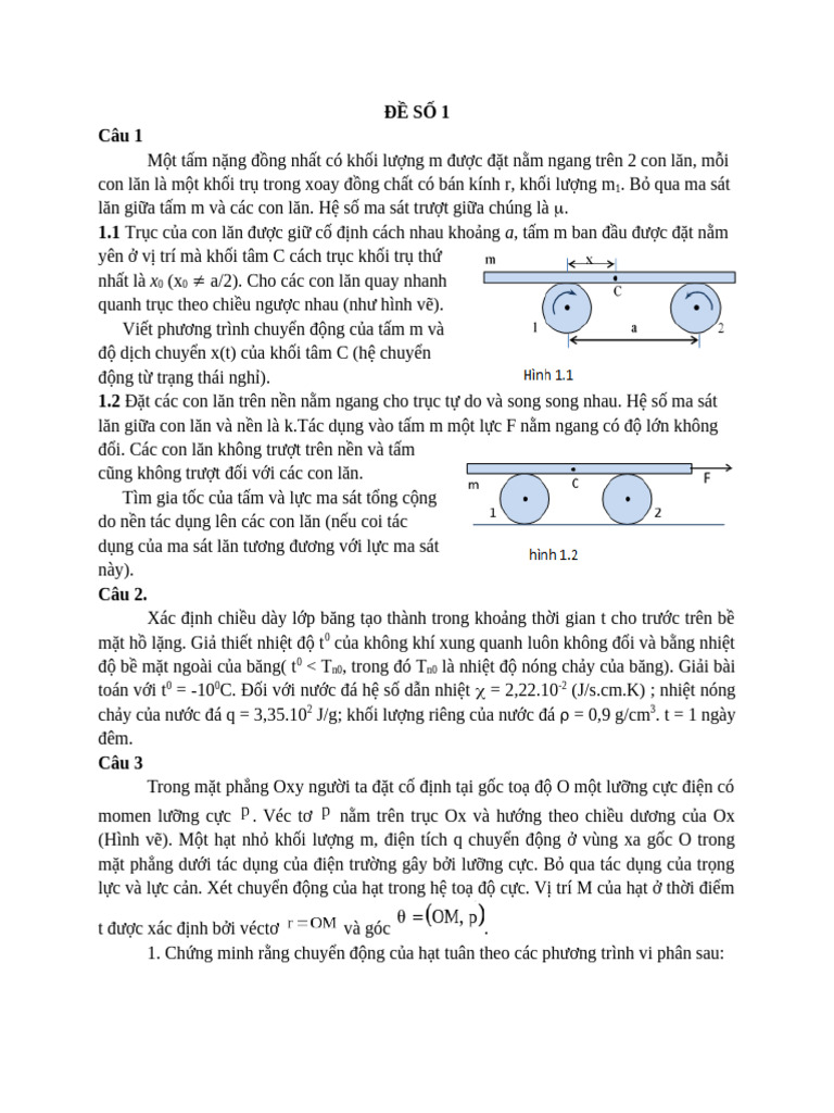 Đề Số 1 Vpho Lời Giải | PDF