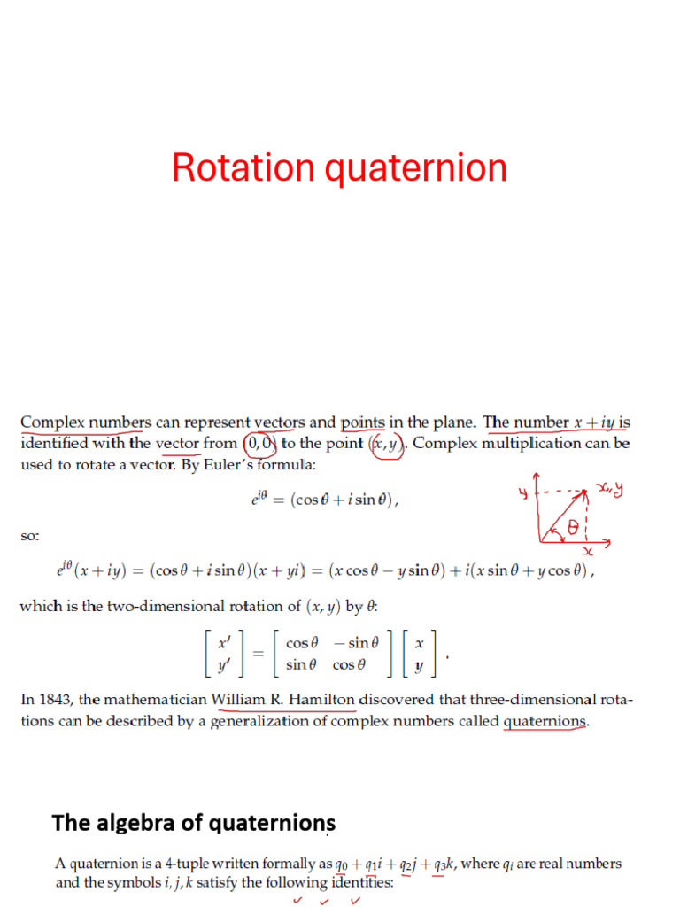 Rotation Quaternion | PDF