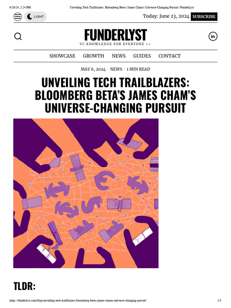 Unveiling Tech Trailblazers - Bloomberg Beta's James Cham's Universe ...