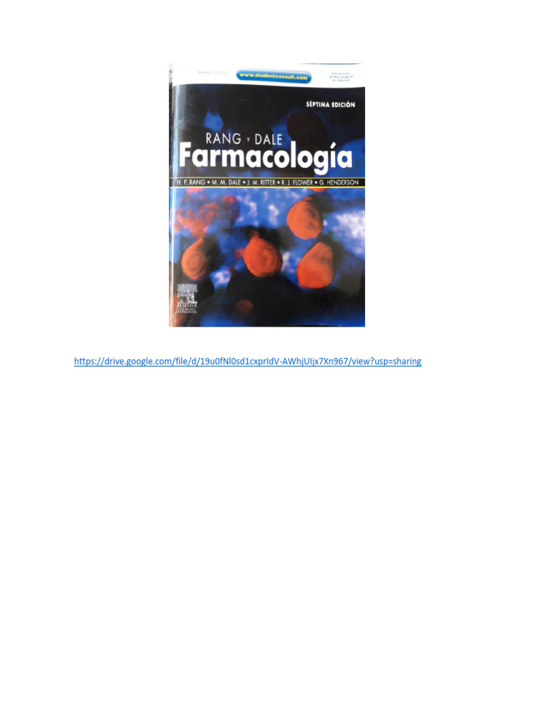 Libro-Rang y Dale Farmacologia 8a Edicion | PDF