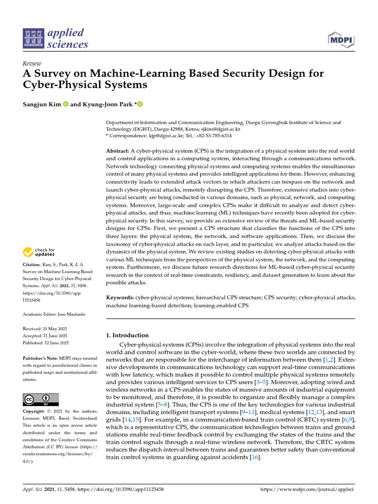 A Survey On Machine-Learning Based Security Design | PDF | Computer Network | Machine Learning