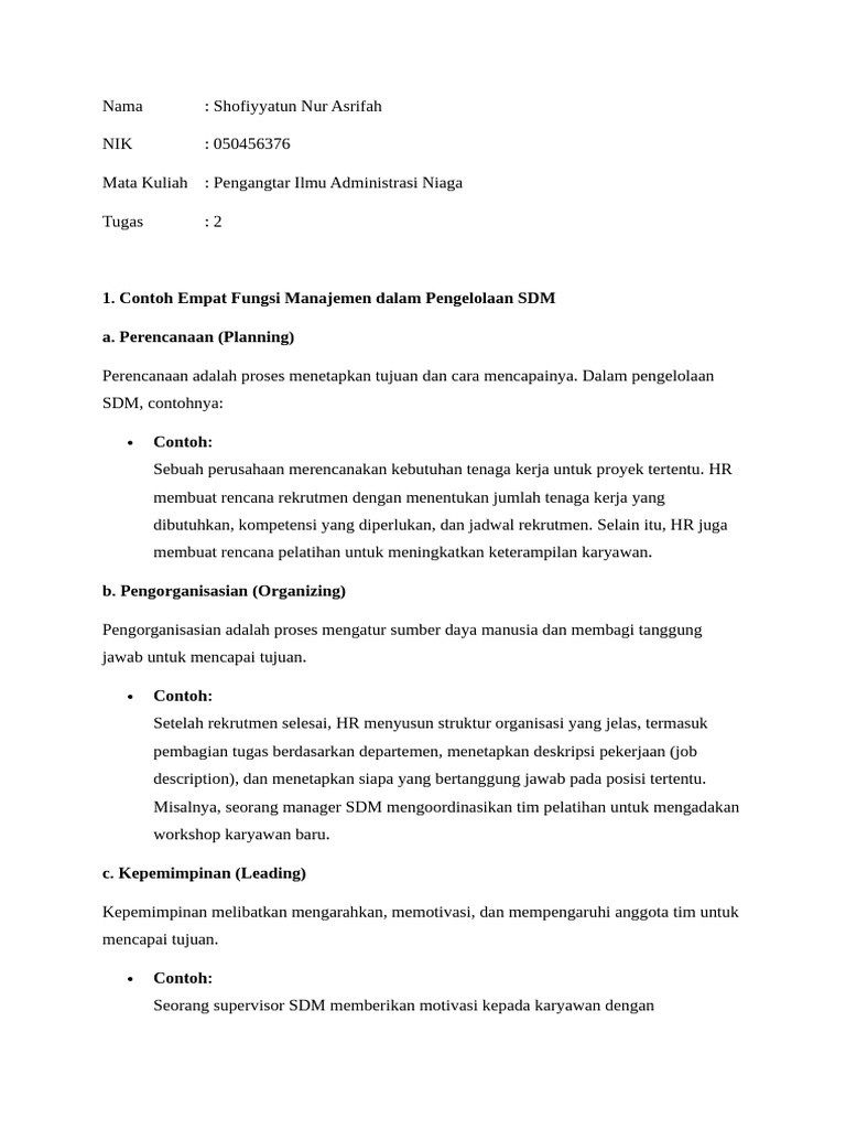 Tugas 2 Ilmu Administrasi Niaga | PDF