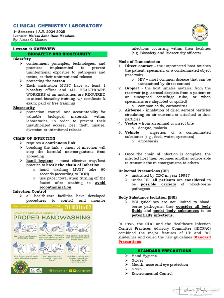 Clinical Chem Lab Midterms - Lesson 1 To 7 | PDF | Clinical Medicine ...