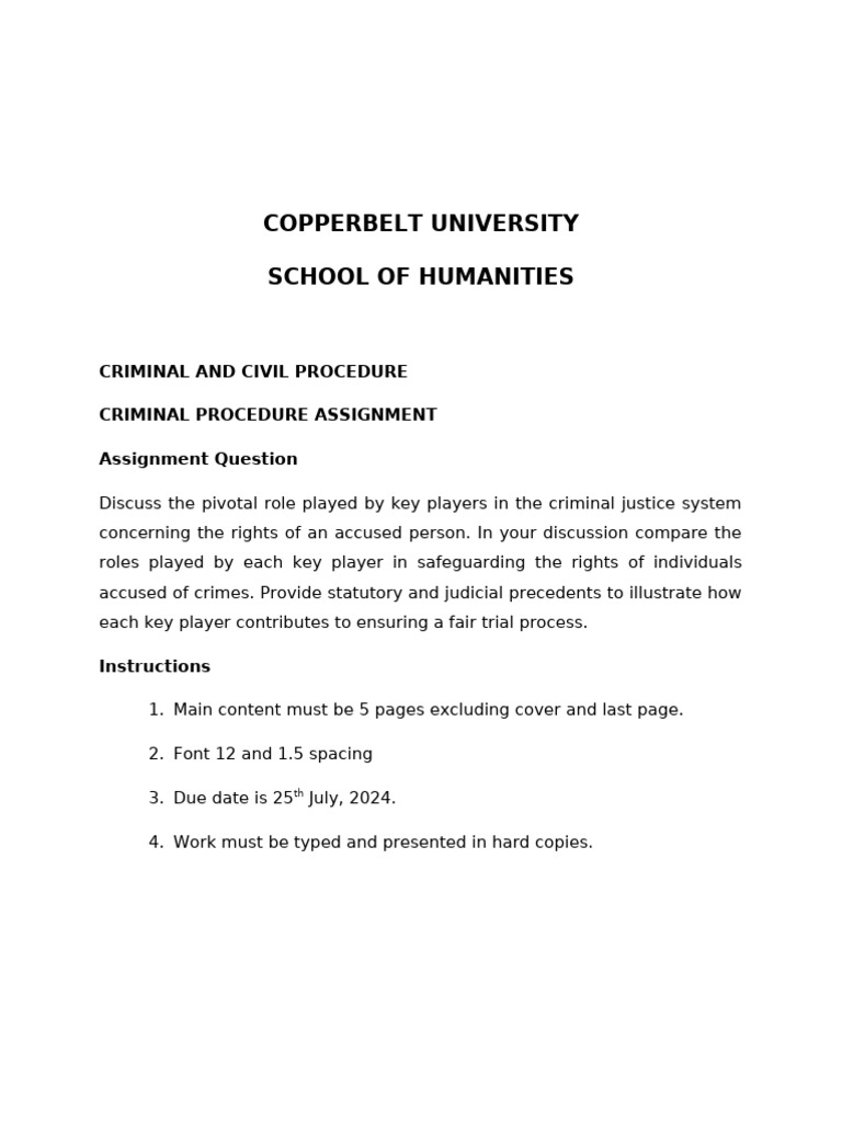Criminal Assignment Question 2024 | PDF
